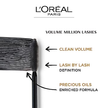 Køb Volume Million Lashes Mascara Black fra L'Oréal Paris - Matas