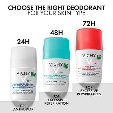Køb Stress Resist Antiperspirant Deodorant Roll-On 72T 50 ml fra Vichy ...