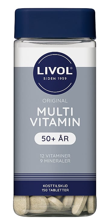 Køb Multivitamin 50+ 150 tabl. fra Livol - Matas