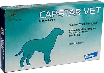 Køb Tablet til Hund og Kat 57 mg fra Capstar Vet - Matas