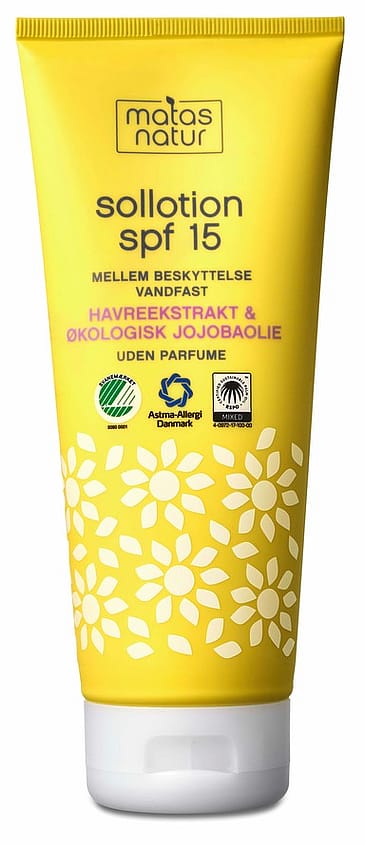 Køb Sollotion SPF 15 200 ml fra Matas Natur - Matas