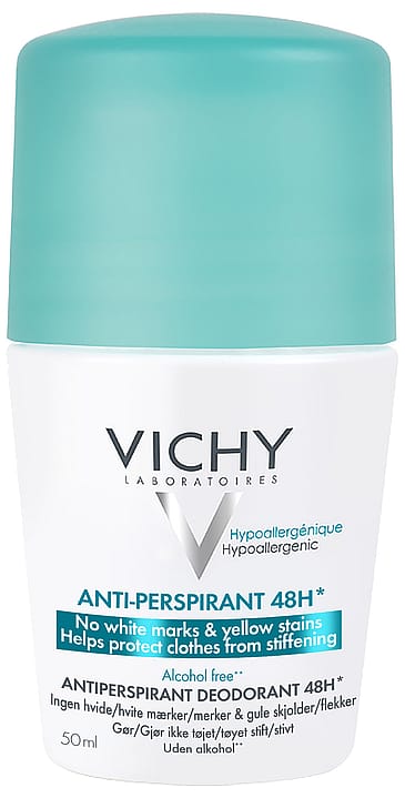 Køb Vichy Anti-Trace Antiperspirant Deodorant Roll-On 48T 50 ml - Matas