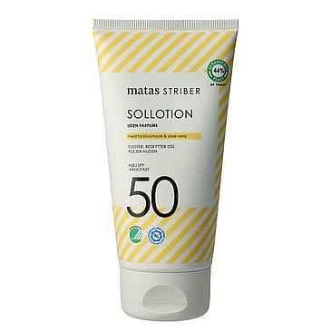 Køb Sollotion SPF 50 Uden Parfume 150 ml fra Matas Striber - Matas