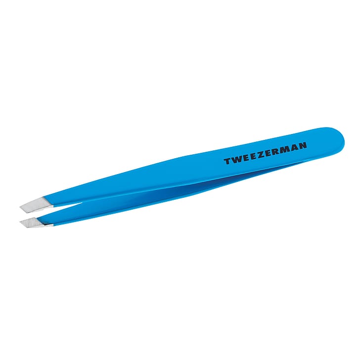 Køb Slant Tweezer Blue Jewel fra Tweezerman - Matas