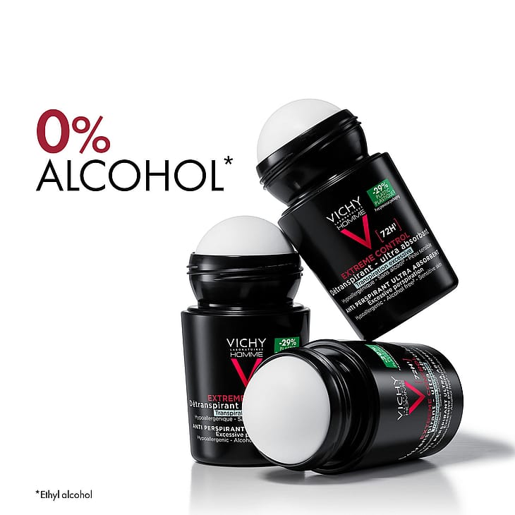 Køb Homme Antiperspirant Deodorant Roll-On 72T 50 ml fra Vichy - Matas