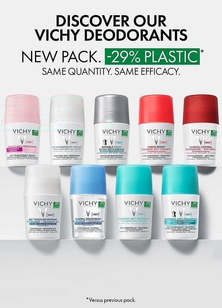 Køb Anti-trace Antiperspirant Deodorant Roll-On 48T 50 ml fra Vichy - Matas