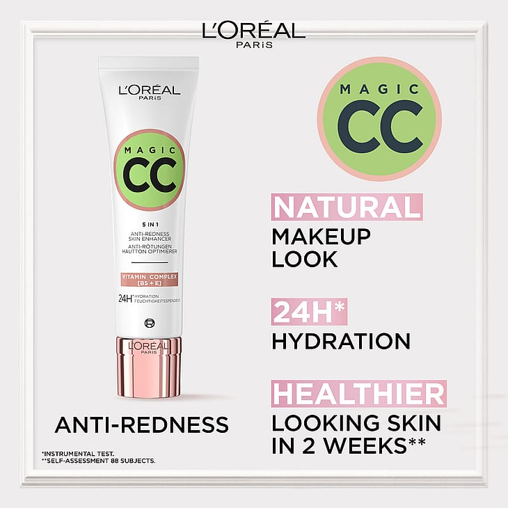 Køb CC Cream 1 Antirednessgreen Universal Shade 30 ml fra L'Oréal Paris ...