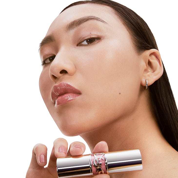 YSL LOVESHINE Wet Shine Lipstick 201 Rosewood Blush - Yves Saint Laurent - KICKS