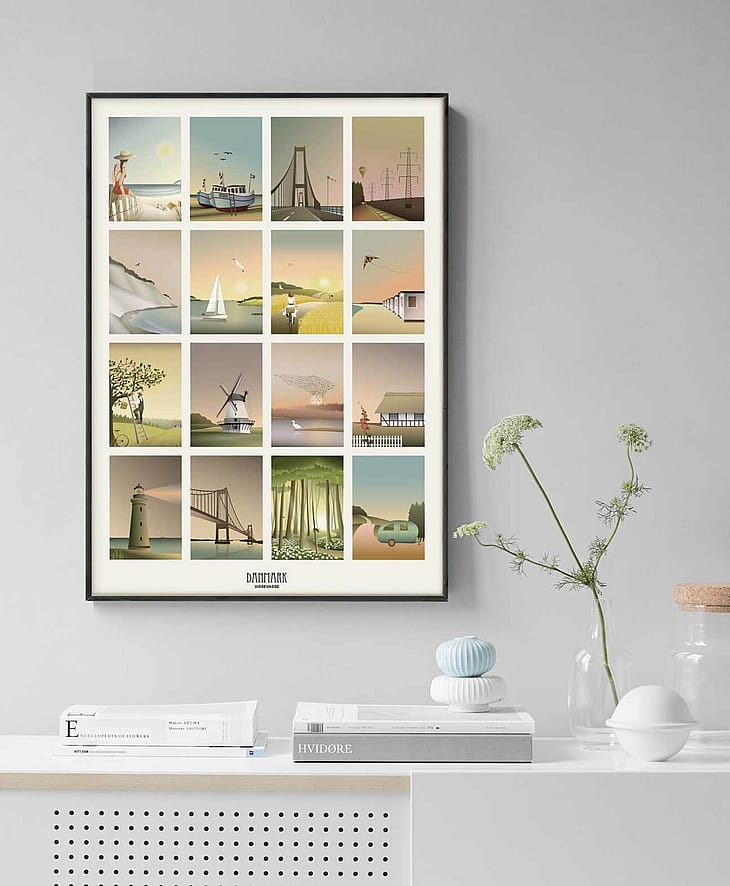 Køb Plakat 'Danmarksmotiver' 30 x 40 cm fra ViSSEVASSE - Matas