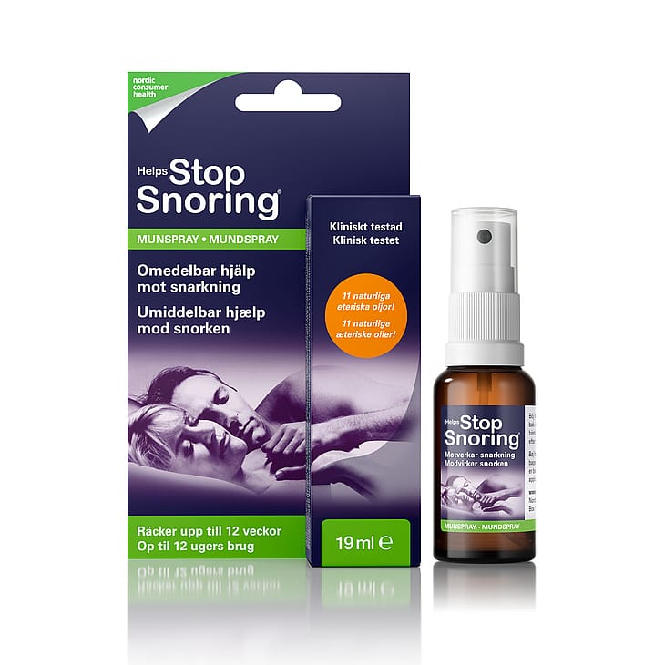 Køb Snoring Spray 19 ml fra Helps Stop Snoring - Matas