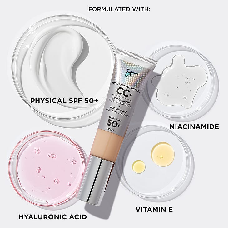 Køb CC+ Foundation SPF 50 06 Light fra IT Cosmetics - Matas