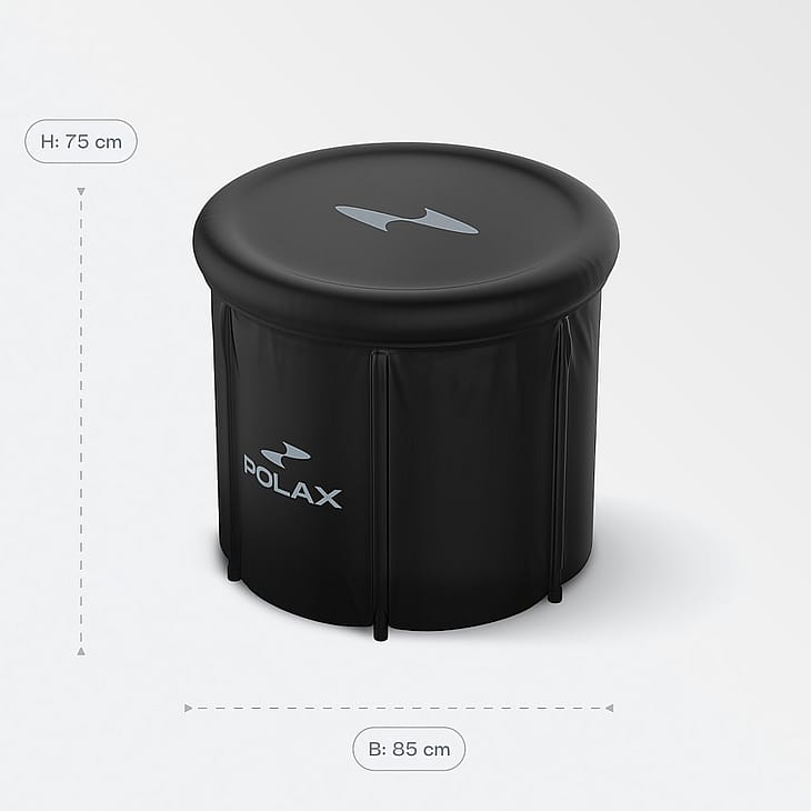 Køb Air Deluxe Isbad Sort fra Polax - Matas