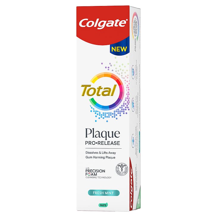 Køb Tandpasta Total Plaque Pro Release Fresh Mint fra Colgate - Matas
