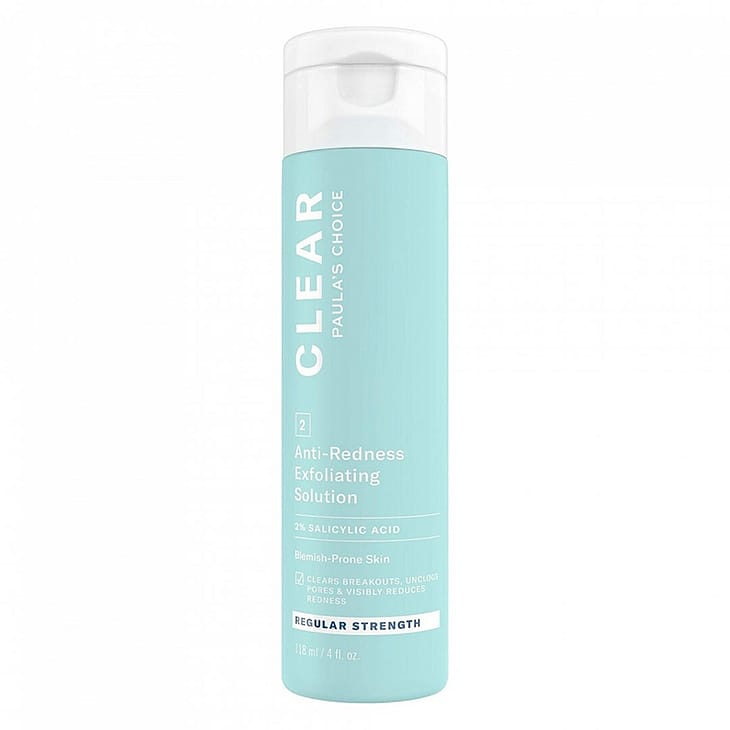 Clear Regular Strength Anti-Redness Exfoliating Solution 2% Salicylic ...
