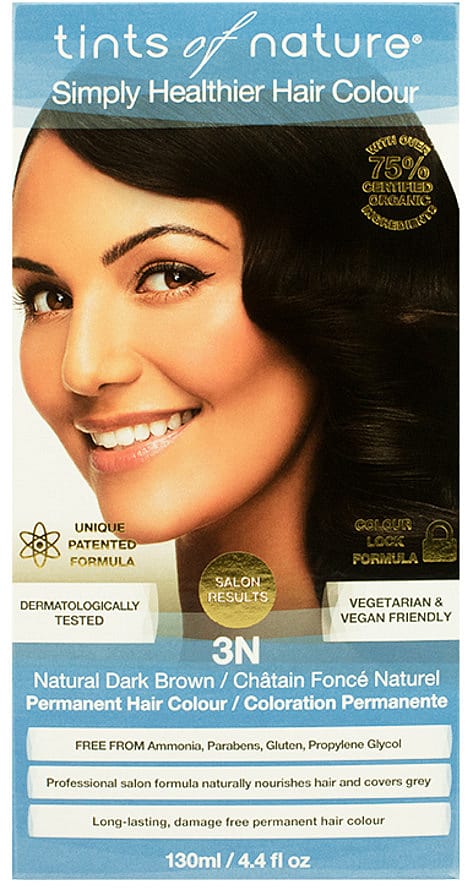 Køb Naturlig hårfarve Natural Dark Brown 3N 130 ml fra Tints of Nature ...
