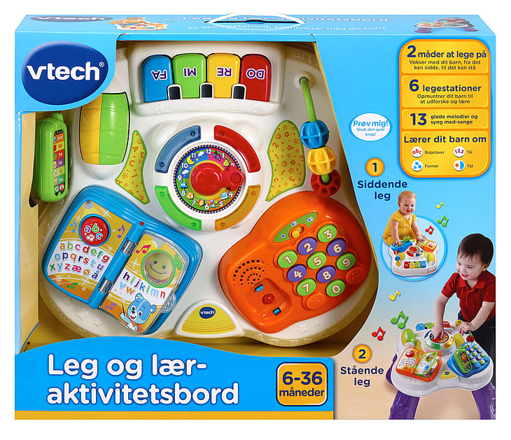 Køb Leg og Lær Aktivitetsbord Med dansk tale fra VTech - Matas