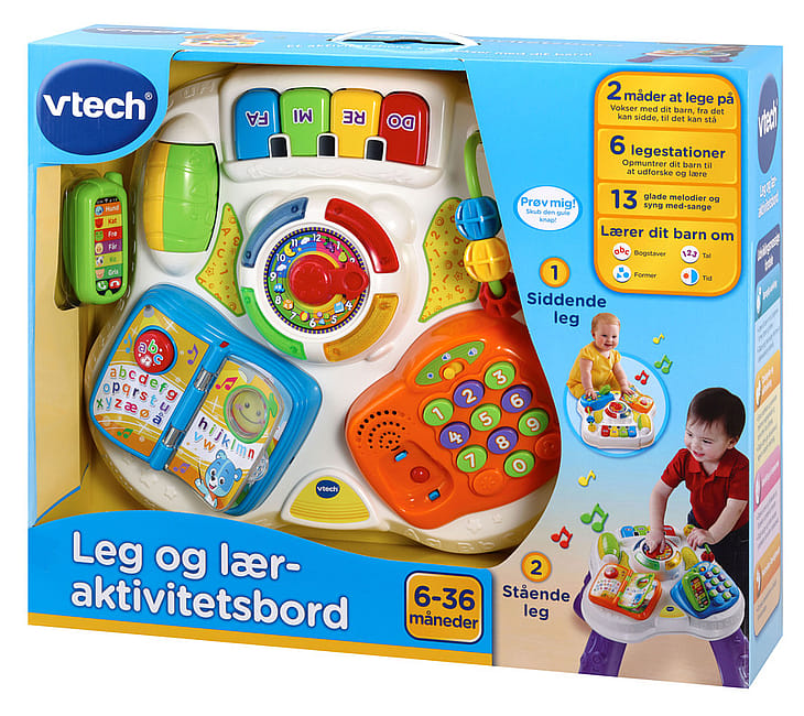 Køb Leg og Lær Aktivitetsbord Med dansk tale fra VTech - Matas