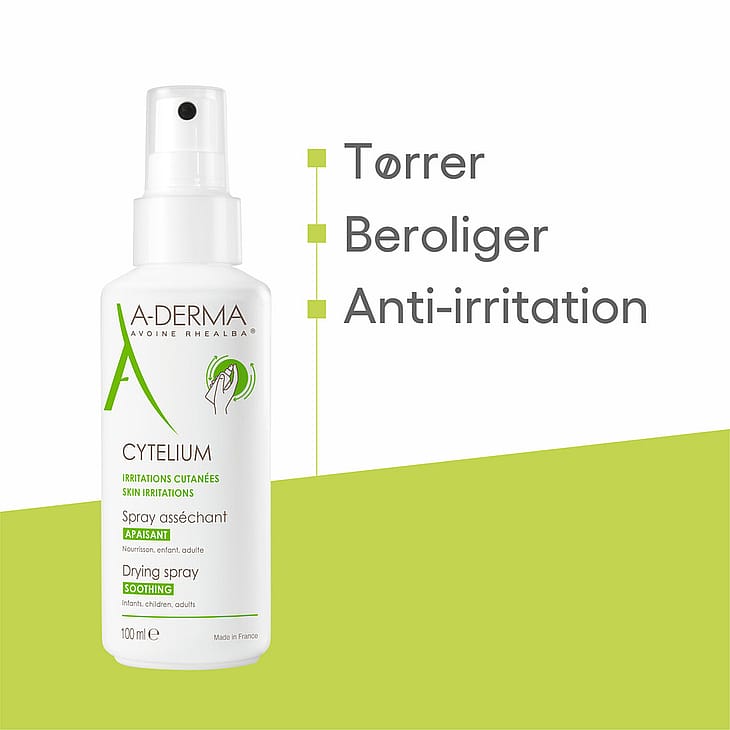 Køb Cytelium Soothing & Drying Spray 100 ml fra A-DERMA - Matas