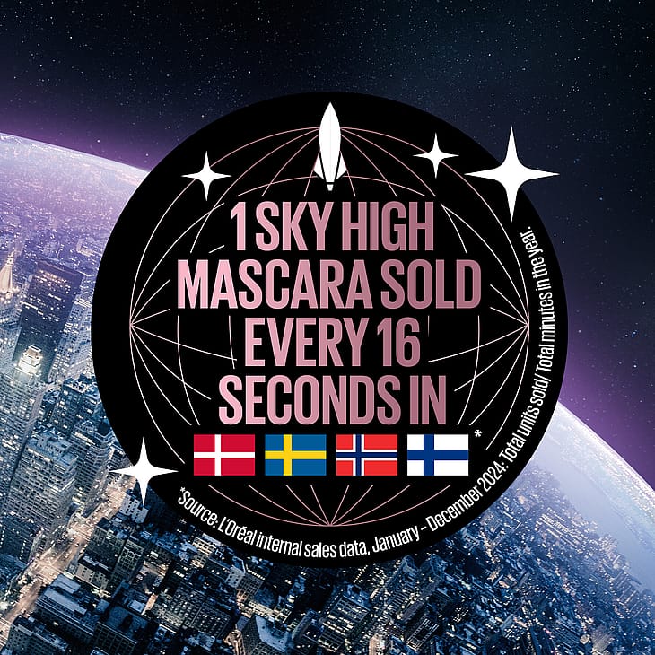 Køb Lash Sensational Sky High Mascara Very Black fra Maybelline New ...