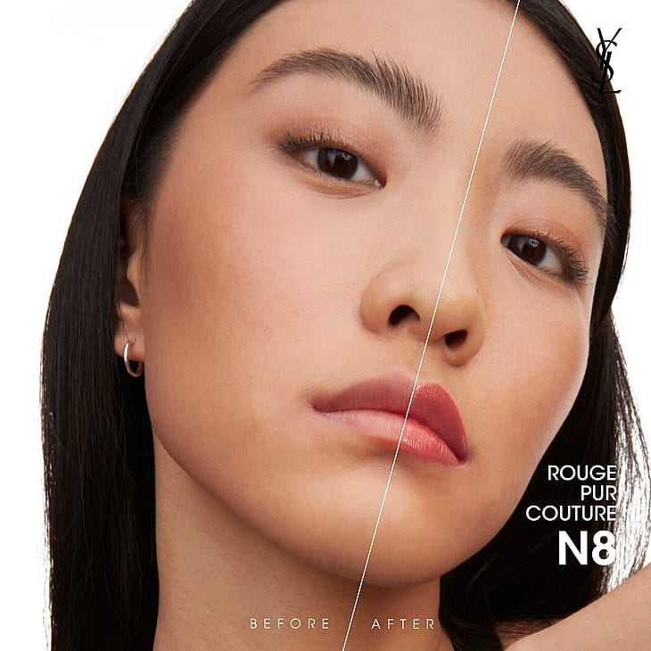 Køb Rouge Pur Couture Pure Color-In-Care Satin Lipstick N8 Blouse Nu fra Yves Saint Laurent - Matas