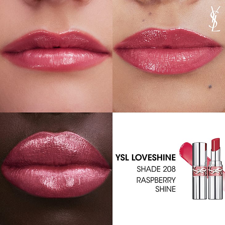 Køb YSL Loveshine Wet Shine Lipstick 208 Raspberry Shine fra Yves Saint ...