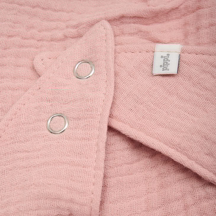 Køb Bib Muslin 2-pak Rose Tan fra Pippi - Matas