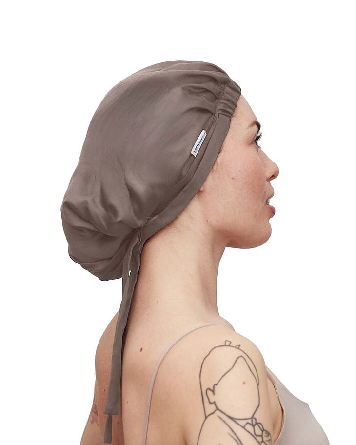 Køb Bamboo Hair Bonnet Mocha fra Hairlust - Matas