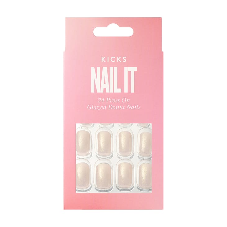24 Press On Glazed Donut Nails - KICKS Beauty - KICKS