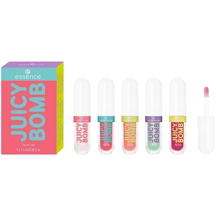 Køb Juicy Bomb Lip Oil Set fra Essence - Matas