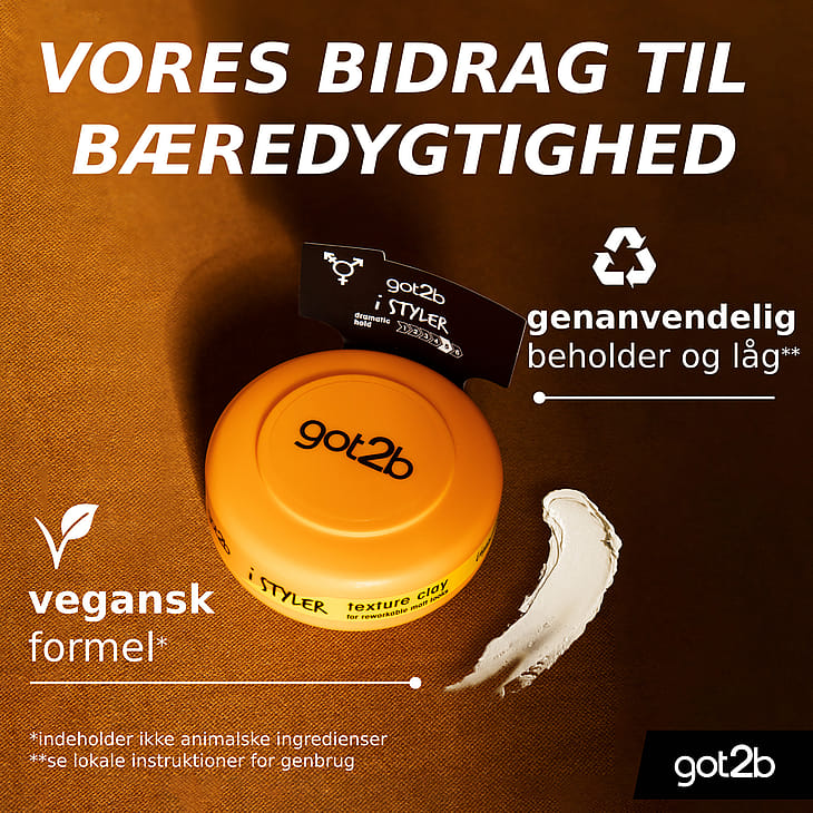 Køb got2b Texture Clay Hårvoks 75 ml fra Got2b - Matas