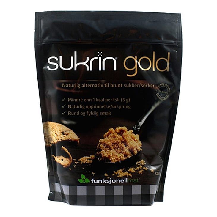 K b Sukrin Gold Alternativ T Brunt Sukker 500 G Matas k-b-sukrin-gold-alternativ-t-brunt-sukker-500-g-matas