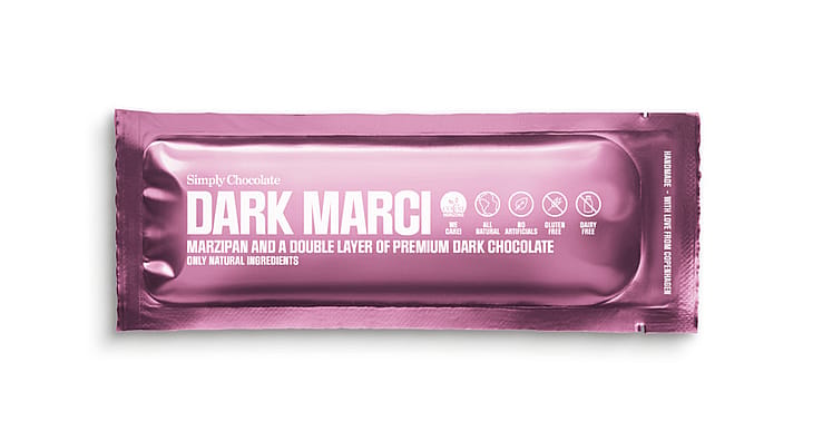 Køb Simply Chocolate Dark Marci chokoladebar 40 gr. - Matas.dk