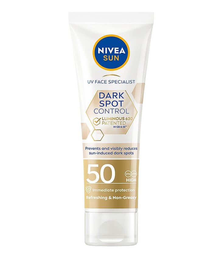 Køb Nivea Luminous Sun Fluid SPF 50 40 ml (M) - Matas