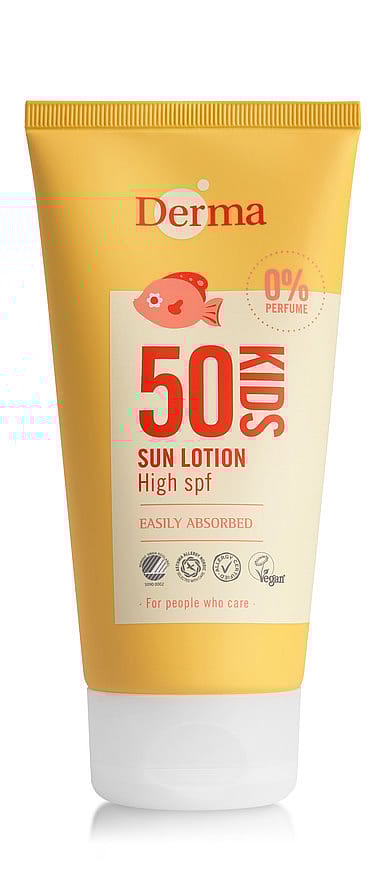 Køb Derma Kids Sollotion SPF50 150 ml x 6 (G) - Matas