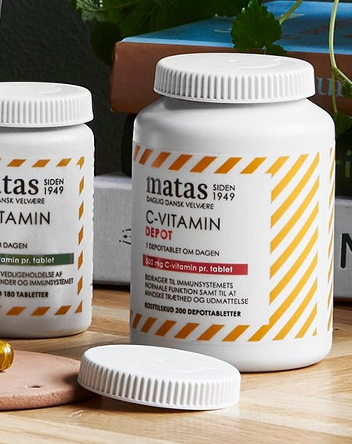 Køb Matas Striber C-vitamin Depot 500 mg 200 tabl - Matas