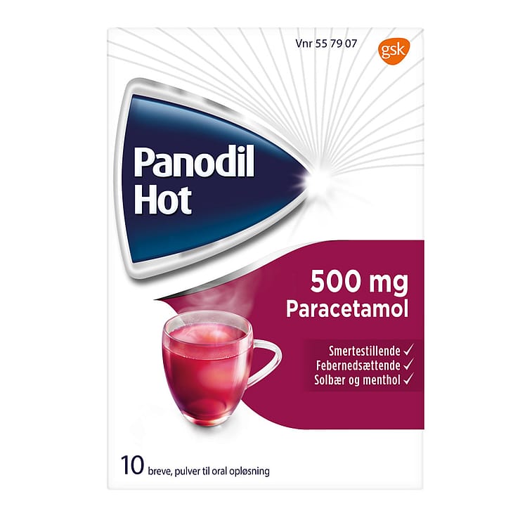 Køb Panodil Hot 500 mg 10 breve - Matas