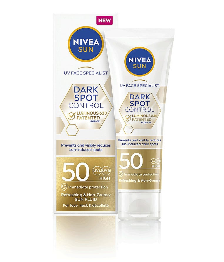 Køb Nivea Luminous Sun Fluid SPF 50 40 ml (M) - Matas