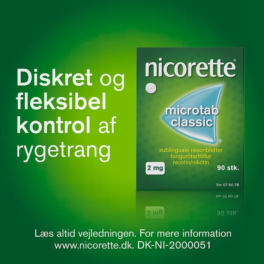 Køb Nicorette® Microtab Classic 2 mg 90 Stk - Matas