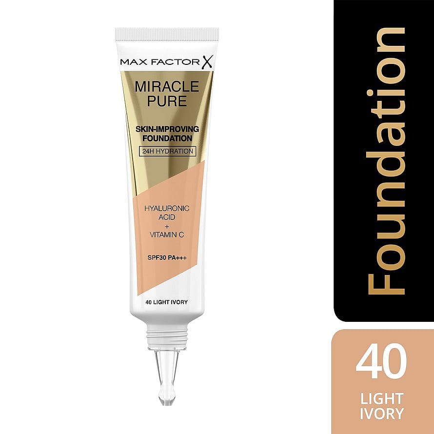 Køb MF Miracle Pure Foundation 040 Light ivory (G) - Matas