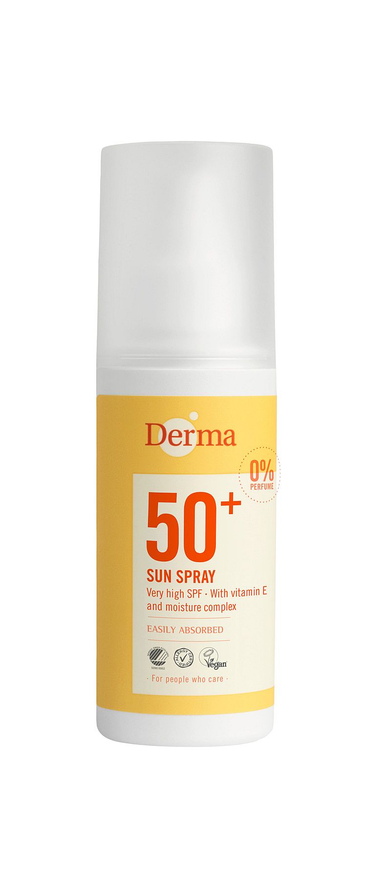 Køb Solspray SPF 50 150 ml fra Derma - Matas