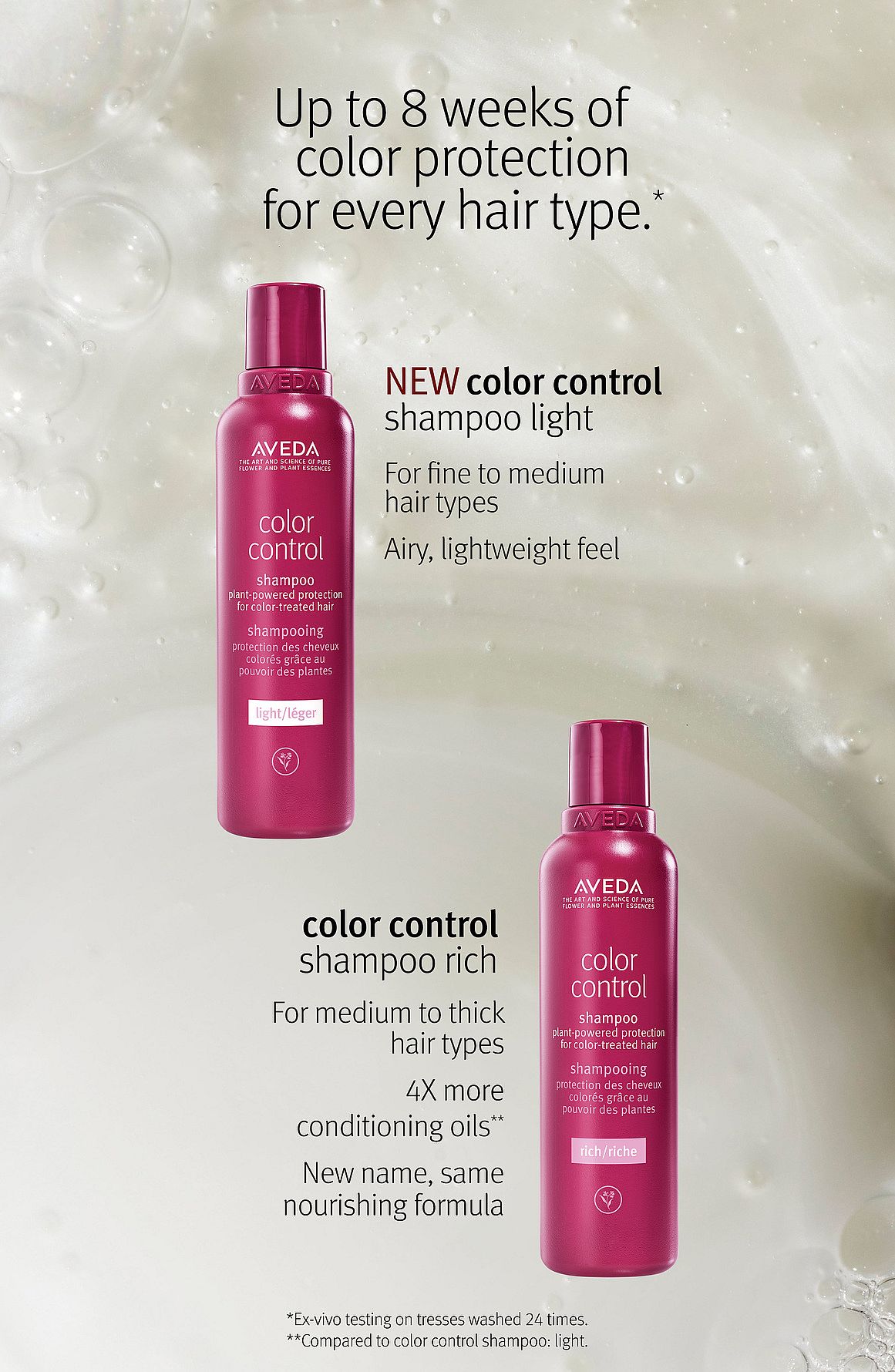 Køb Color Control Shampoo Rich 200 ml fra Aveda - Matas