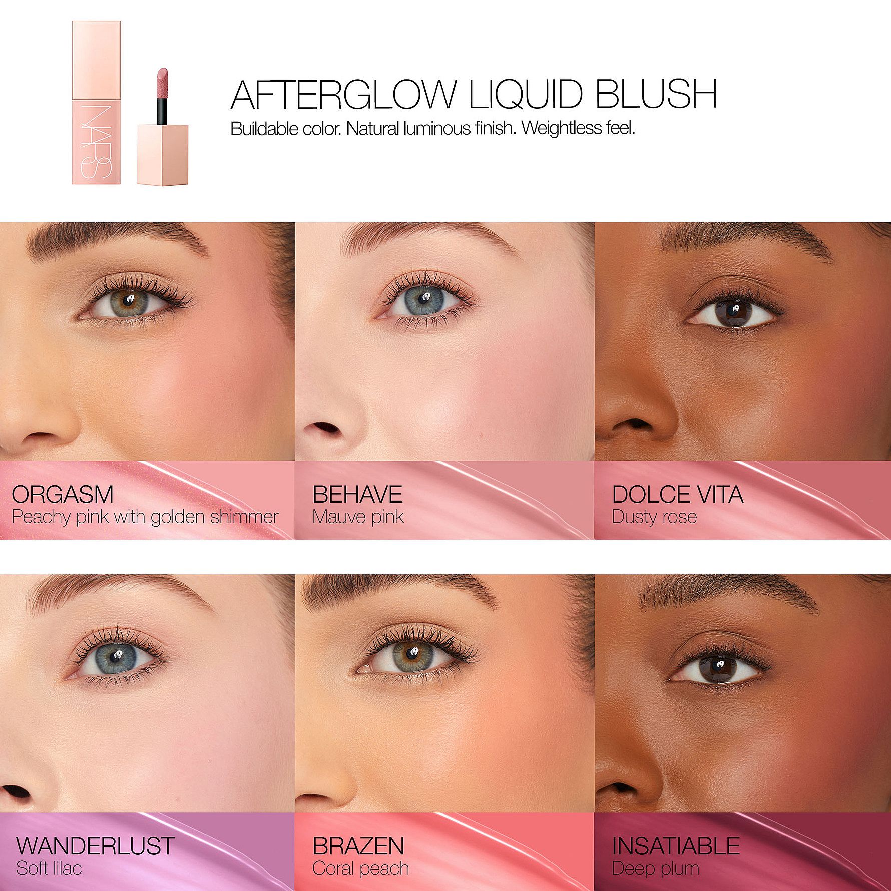 Køb Afterglow Liquid Blush Secret Lover fra NARS - Matas