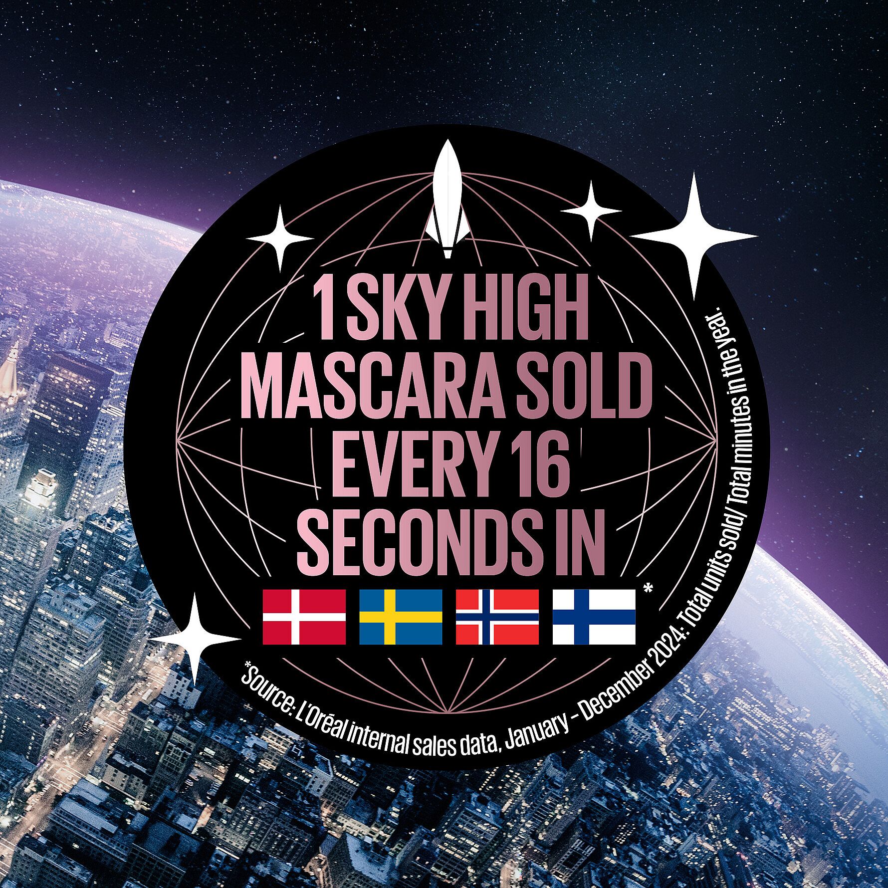 Køb Lash Sensational Sky High Mascara Very Black fra Maybelline New ...