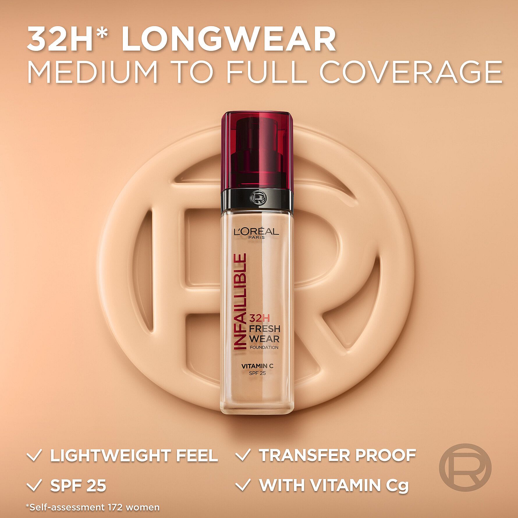 Køb Infaillible 32H Fresh Wear Foundation 120 Warm Undertone fra L ...
