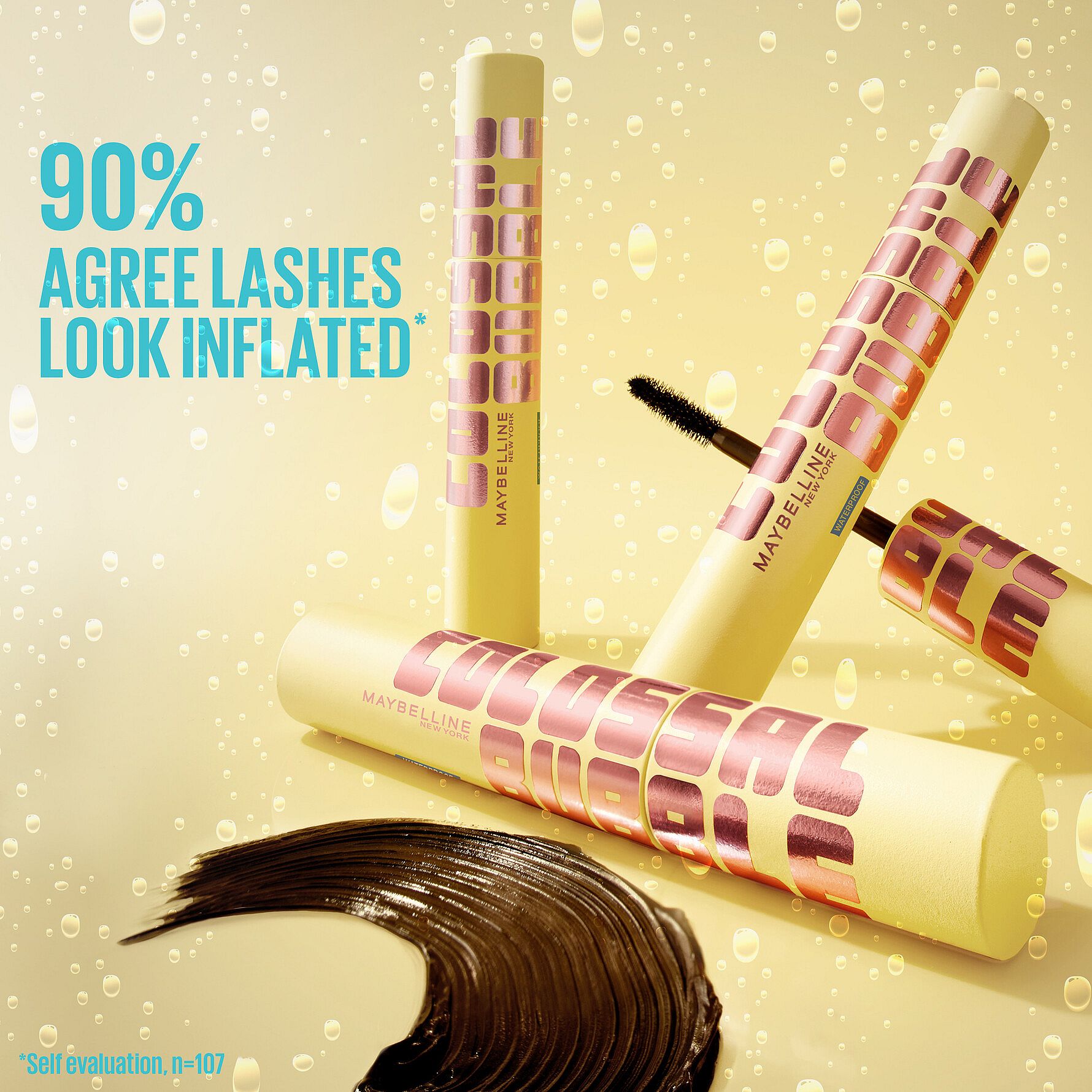 Köp The Colossal Bubble Mascara Waterproof Black Waterproof 8,75 ml ...