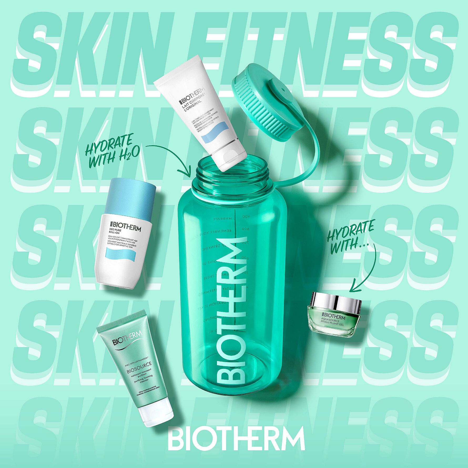 Köp Aquasource Hyalu Plump Hydrating Skincare Set Biotherm Aqua Drop ...
