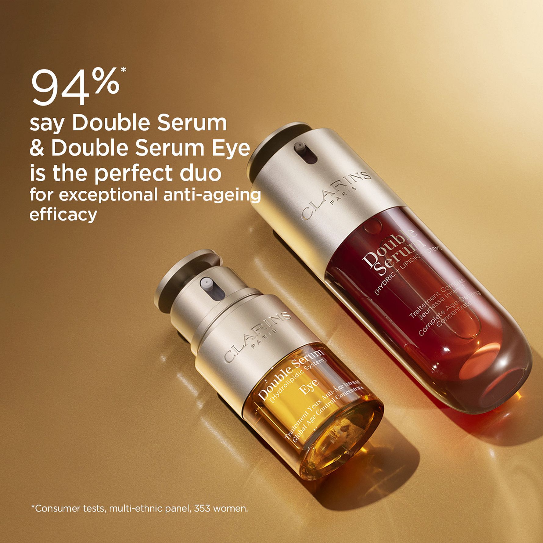 Kjøp Double Serum Hydric + Lipidic System 30 ml - Clarins - KICKS
