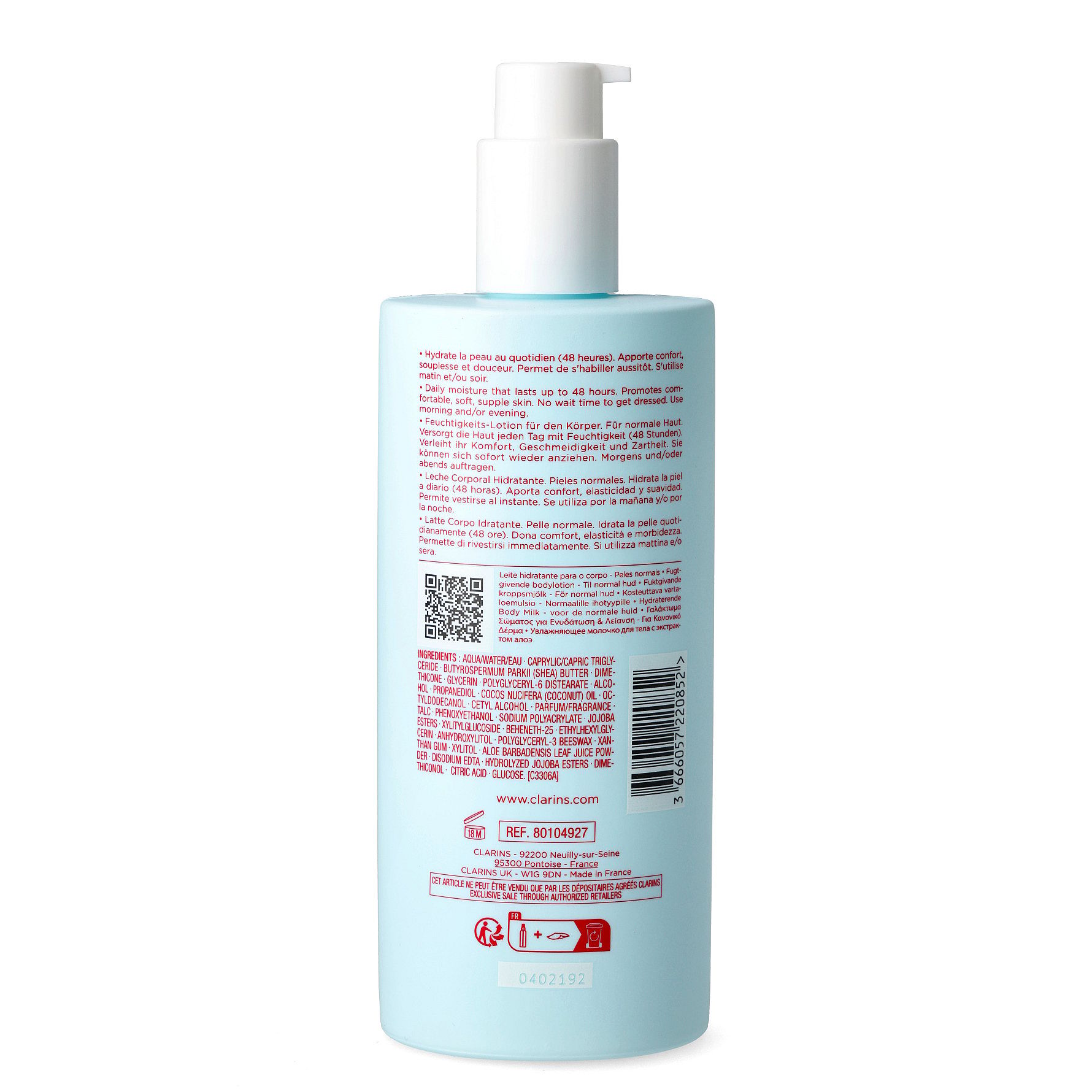 Køb Hydrating Body-Smoothing Moisture Milk 400 ml fra Clarins - Matas