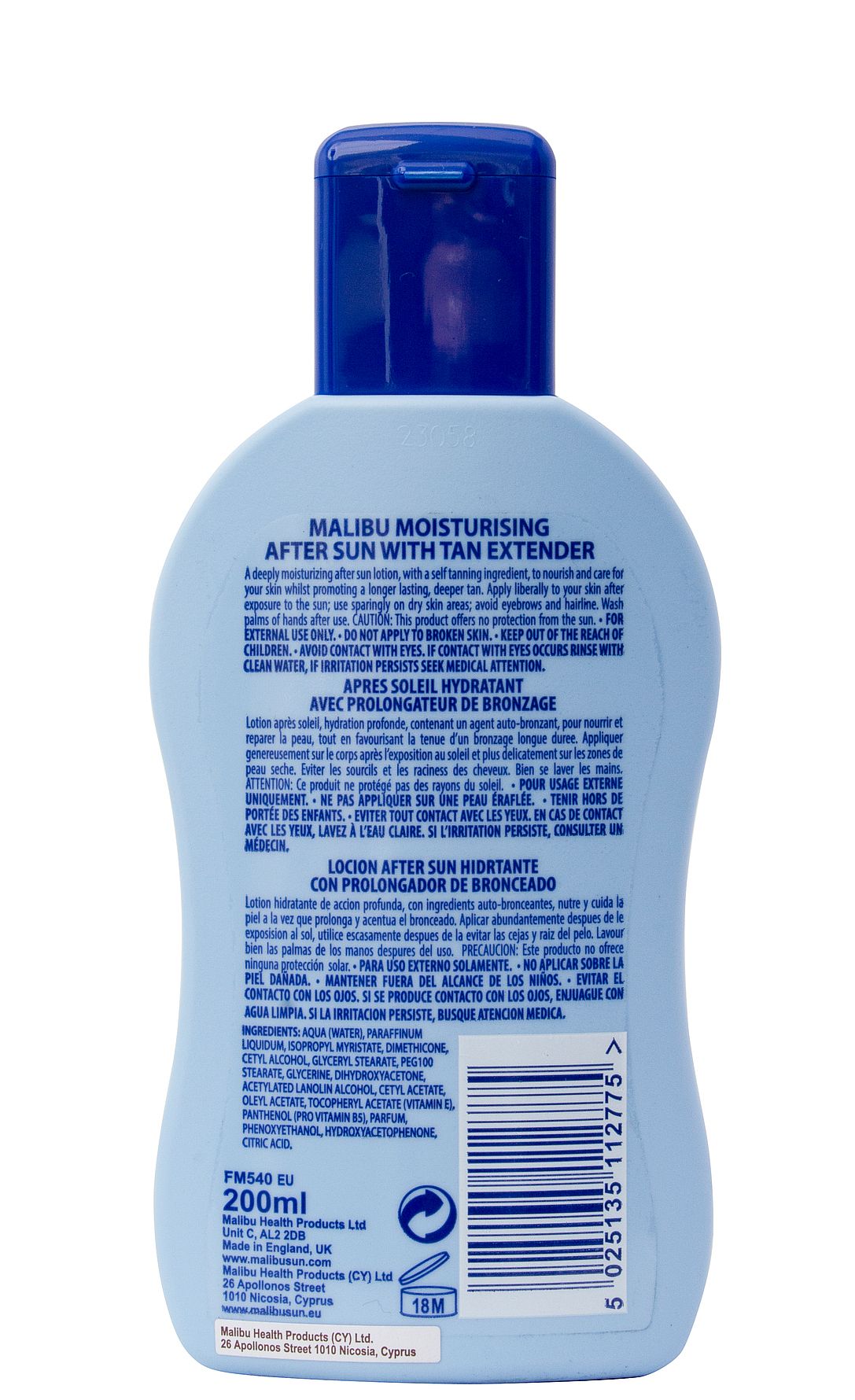 Køb Soothing After Sun Lotion with Tan Enhancer fra Malibu - Matas