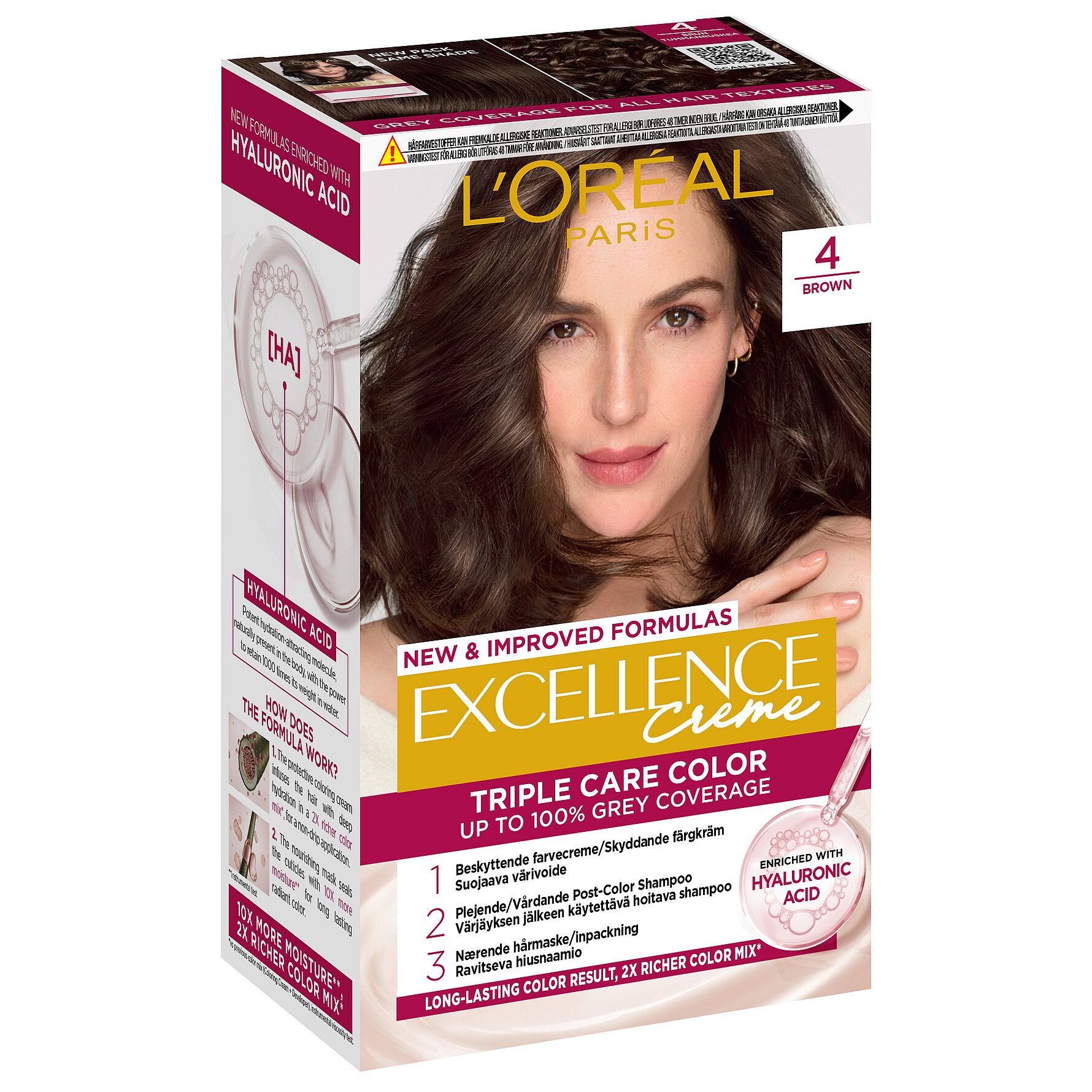 Køb Excellence Creme 4 Brun fra L'Oréal Paris - Matas